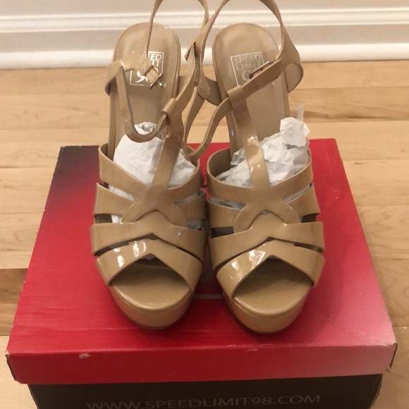 Speed Limit 98 | Shoes | Beige Platform Sandals | Poshmark
